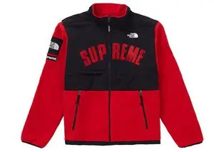 Supreme The North Face Arc Logo Denali Fleece Jacket - Red