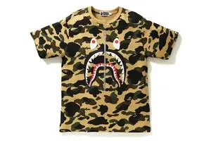 BAPE 1st Shark Tee Shirt Yellow/camo