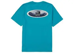 Supreme The North Face Mountains Tee Shirt - Teal