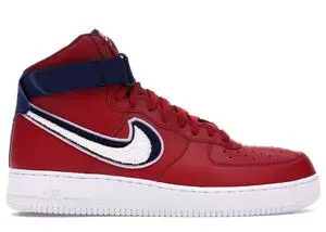 Nike Air Force 1 High 3d Chenille Swoosh - Gym Red/white/blue Void