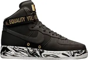 Nike Air Force 1 High BHM Sneakers Black/white/metallic Gold