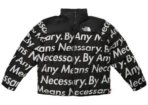 Supreme The North Face Any Means Nuptse Jacket - Black
