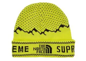 Supreme The North Face Fold Beanie - Sulphur