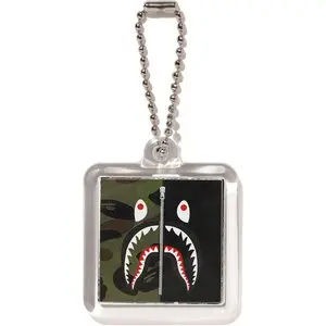 A BATHING APE 1st Camo Shark Keychain - Green
