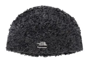 Supreme The North Face High Pile Fleece Beanie - Black