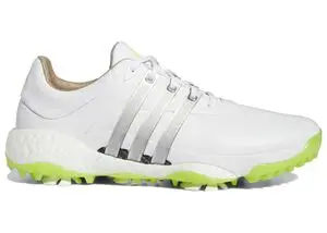 Adidas Tour360 22 Athletic Sneakers - Cloud White/silver Metallic/solar Slime