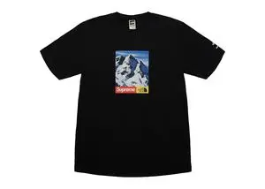 Supreme The North Face Mountain Tee Shirt - Black