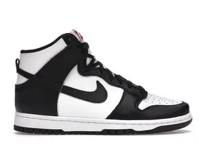 Nike Dunk High Panda Sneakers - Black/white/university Red