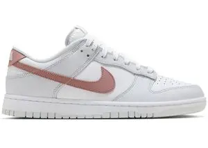 Nike Dunk Low Retro Sneakers - White/pure Platinum/red Stardust