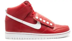 Nike Dunk High Questlove High Strap Sneakers - Varsity Red/white/black
