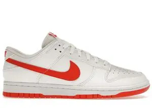 Nike Dunk Low Retro Sneakers - White/picante Red