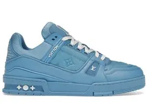LOUIS VUITTON Trainer Embossed Monogram - Blue/white