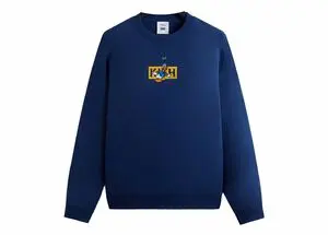 Kith X Disney Donald Duck Williams Crewneck Sweatshirt - Cyanotype