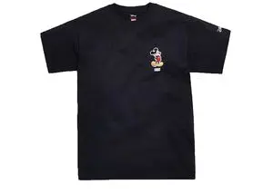 Kith X Disney 90s Classic Logo Mickey Tee Shirt - Black