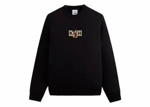 Kith X Disney Mickey & Friends Mickey Classic Logo Crewneck Sweatshirt - Black