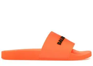 Balenciaga Logo Slide - Fluo Orange