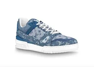 LOUIS VUITTON Trainer Sneaker Denim Monogram - Blue