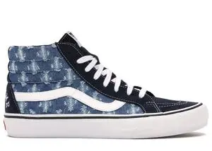 VANS Sk8-hi Supreme Hole Punch Sneakers - Blue/white