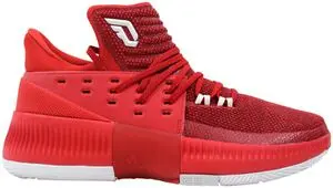 Adidas Dame 3in Sneakers - Power Red/ White Grey Two
