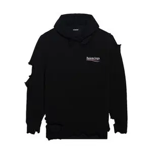 Women's Balenciaga Destroyed Hoodie Sweatshirts Hoodies