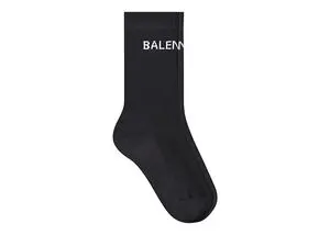 Balenciaga Logo Socks - Black/white