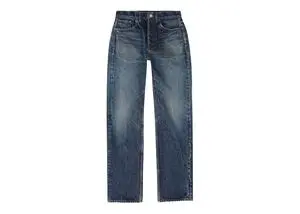 Balenciaga Relaxed Selvedge Heavy Denim Jeans - Navy Blue