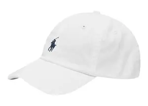 Polo Ralph Lauren Classic Baseball Cap - White & Marlin Blue