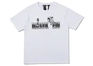 POP SMOKE X Vlone Hawk Em' T-shirt - White