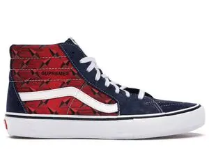 VANS Vans Sk8-Hi Supreme Diamond Plate Sneakers - Navy/red