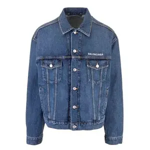 Balenciaga Logo Denim Jacket