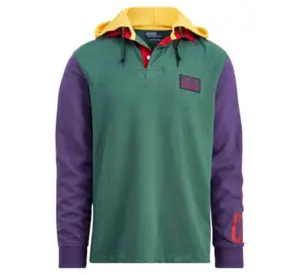 Polo Ralph Lauren Snow Beach Hooded Rugby - Pine
