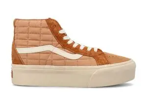 VANS Vault Sk8-hi Reissue Platform Lx Joe Freshgoods Chocolate Valley Resort Sneakers - Camel