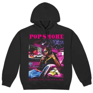 POP SMOKE X Vlone King Of Ny Hoodie - Black