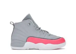 JORDAN 12 Retro Sneakers - Wolf Grey/racer Pink/black