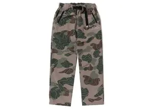 A BATHING APE Layered Line Camo Track Pants