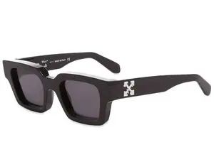 Off-White Virgil Square Frame Sunglasses - Black White Grey (fw21) (oeri008y21pla0011007/oeri008c99pla0011007/oeri008c99pla0051007
