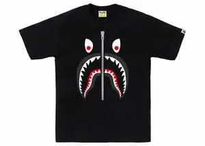 A BATHING APE Mad Shark Tee Shirt - Black