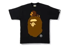 BAPE Milo On Big Ape Tee Shirt - Black