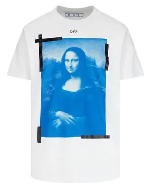 Off-White Off Slim Fit Mona Lisa Print T-shirt - White