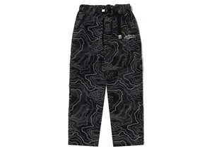 A BATHING APE Layered Line Camo Track Pants - Black
