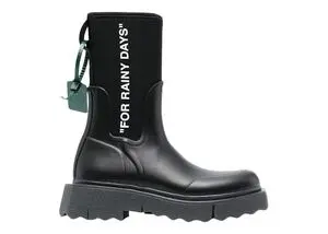 Off-White Sponge Rubber Rainboot - Black/white