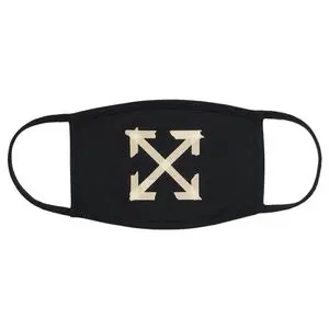 Off-White Tape Arrows Face Mask - Black/beige