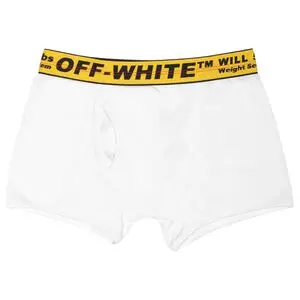 Off-White Off Three Pack Stretch Cotton Boxer Briefs - White/yellow/black