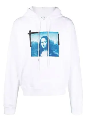 Off-White Mona Lisa Over Hoodie - White/black/blue