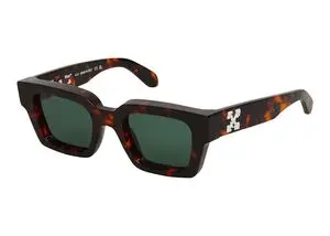 Off-White Virgil Square Frame Sunglasses - Brown Turtleshell/havana Green