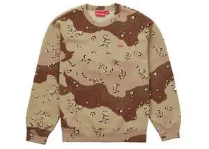 Supreme Small Box Crewneck Sweatshirt - Chocolate Chip Camo