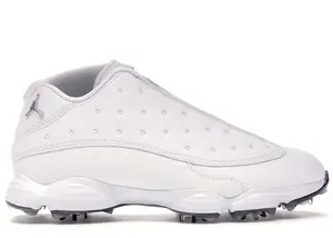 JORDAN Retro Golf Cleats - White/black