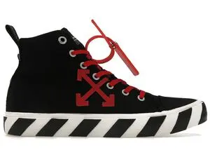 Off-White Vulcanized Hi-top Sneakers - Black