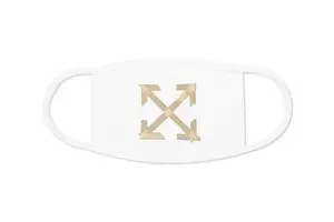 Off-White Off Tape Arrow Face Mask - White/beige