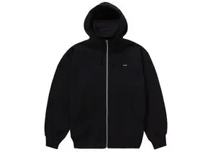 Supreme Small Box Facemask Zip Up Hooded Sweatshirt - Black
